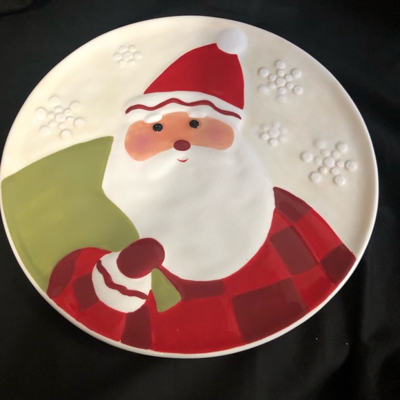 Hallmark | Accents | Vintage Hallmark Santa Plate 1 Inch | Poshmark